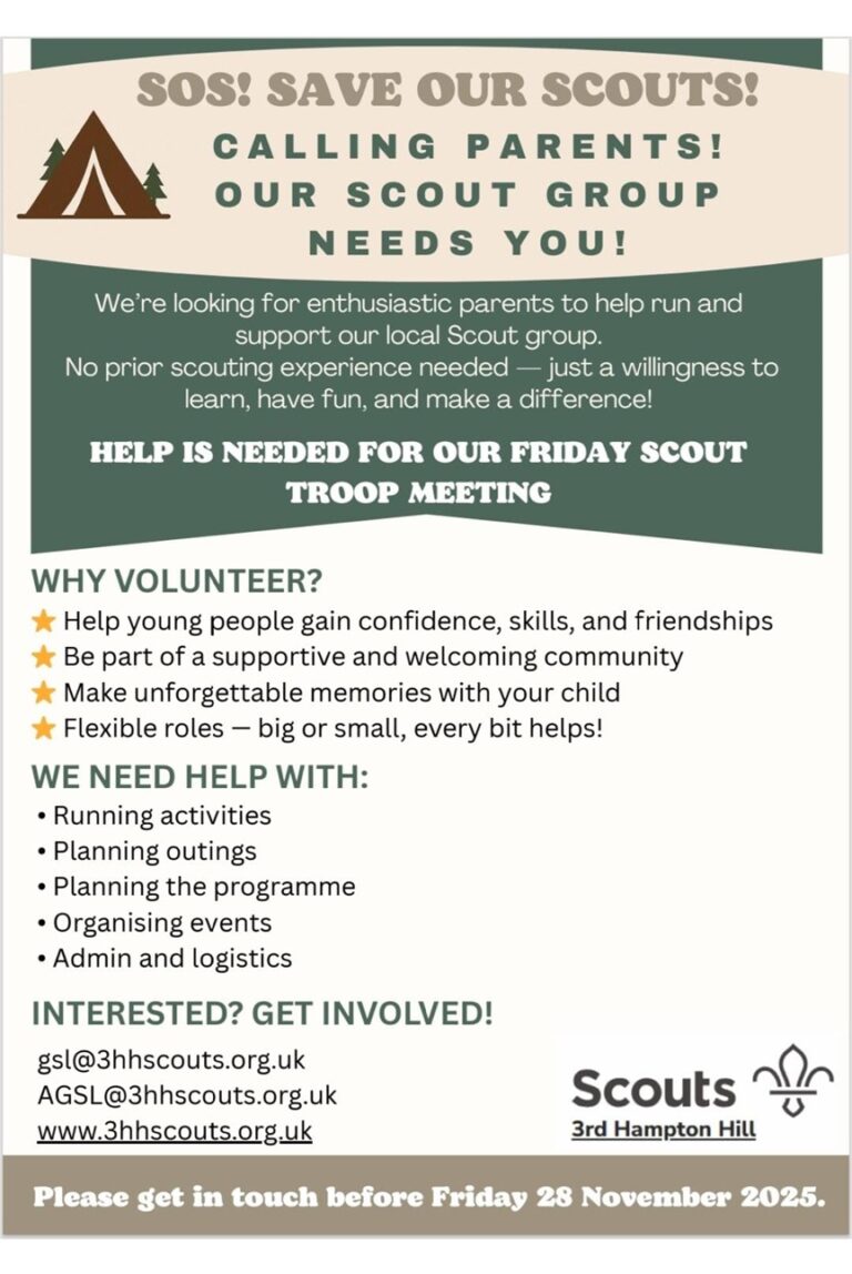 SOS - Save Our Scouts | 3rd Hampton Hill